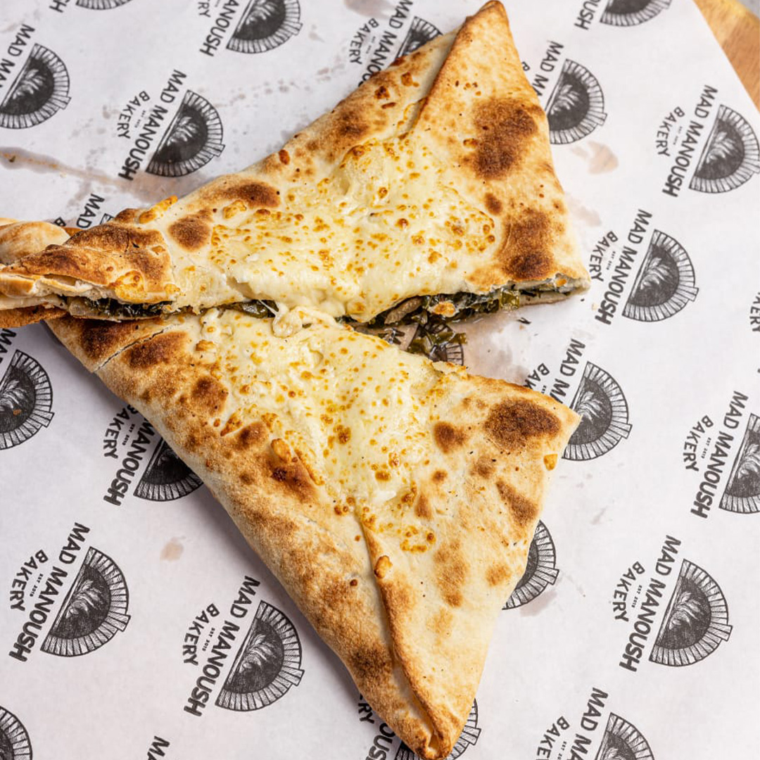 SPINACH + CHEESE POCKET - Mad Manoush